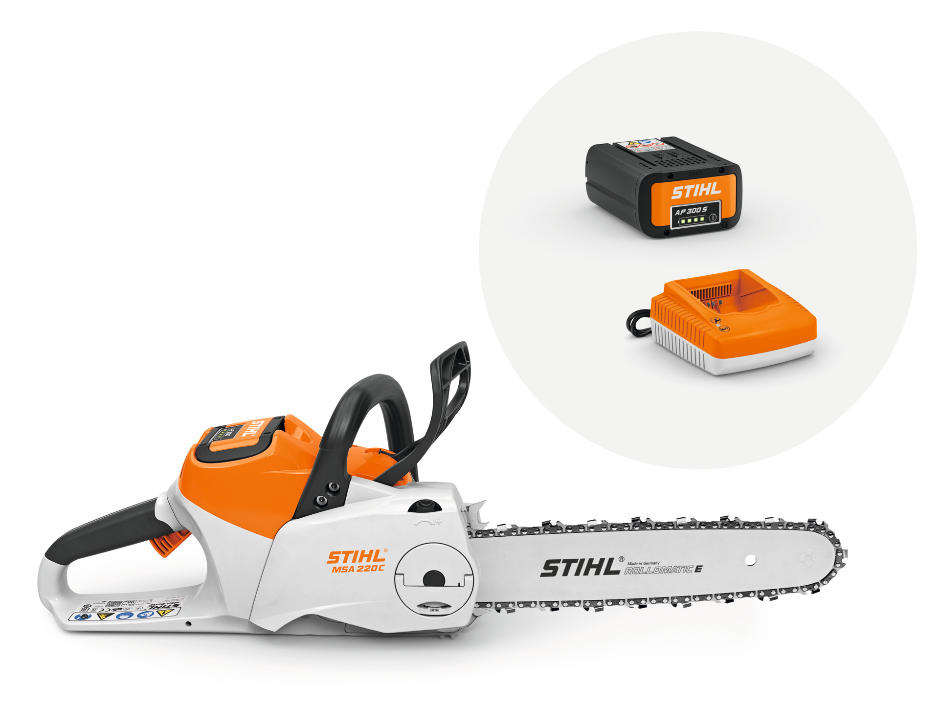 STIHL MSA 220 C-B Cordless chainsaw in a set - from - Refurbished with ...