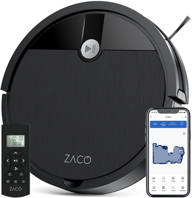 ZACO V4 Max Robot Vacuum Cleaner from €110 - Refurbished with a 30-Day ...